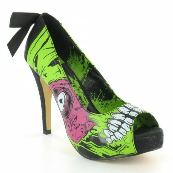 Iron Fist | Shoes | Iron Fist Zombie Stomper Peep Toe Platform Heels ...